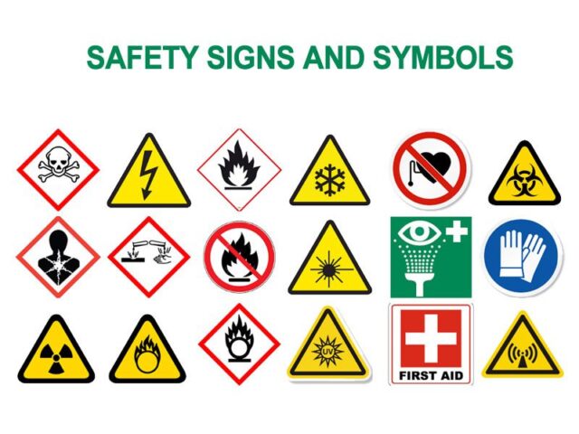 सुरक्षा संकेत और प्रतीक 2025 | Safety Signs and Symbols in Hindi